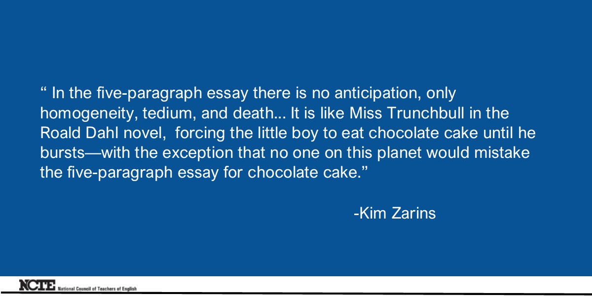 The Five Paragraph Essay – a Personal History | Erin Parke